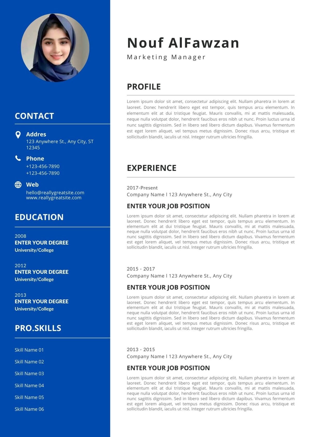 Professional CV Templates for Dubai (UAE) - OxfordCV