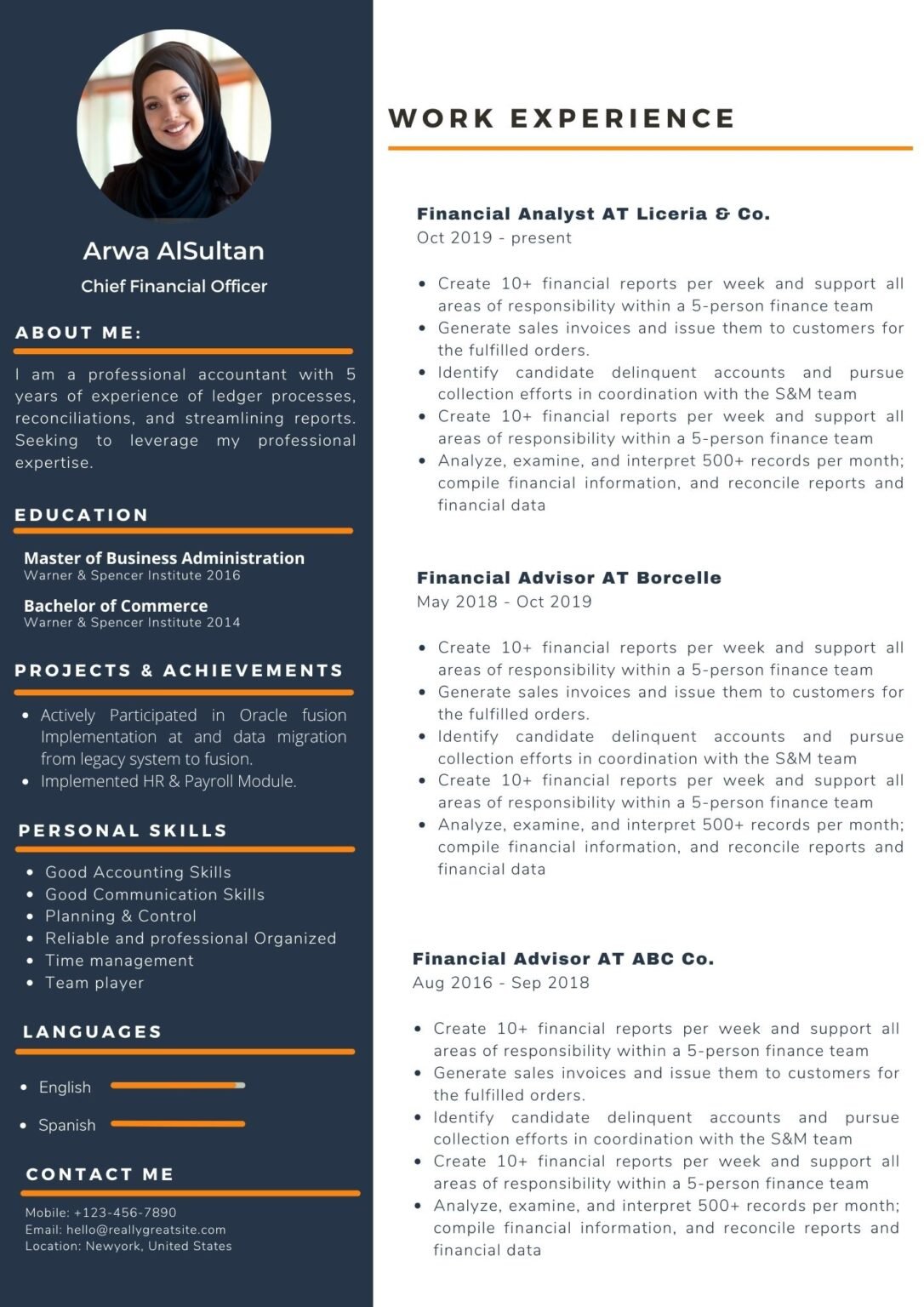 Professional CV Templates for Dubai (UAE) - OxfordCV