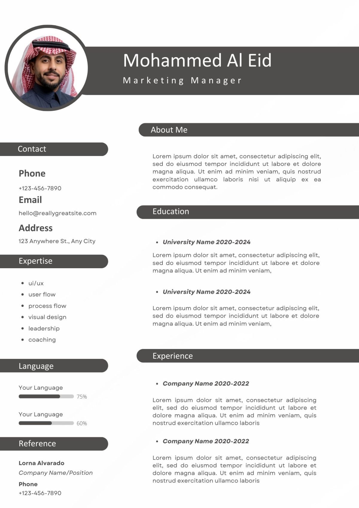 Professional CV Templates for Dubai (UAE) - OxfordCV